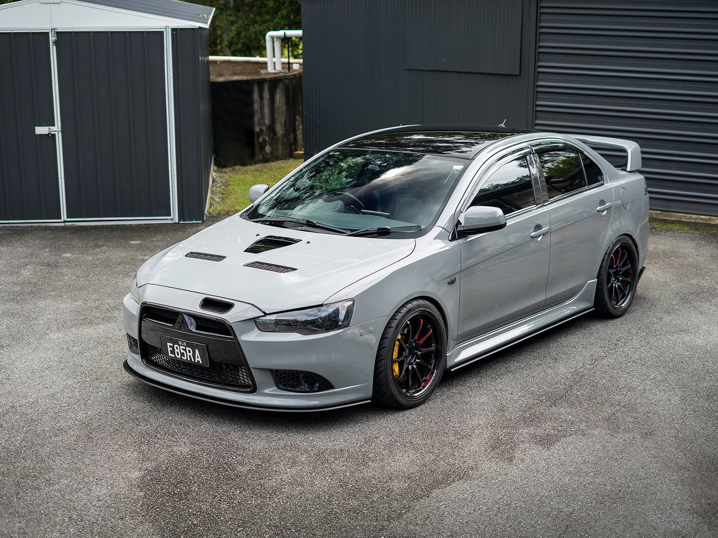 Mitsubishi Lancer Ralliart Sedan or Hatch Complete Splitter Lip Kit ...