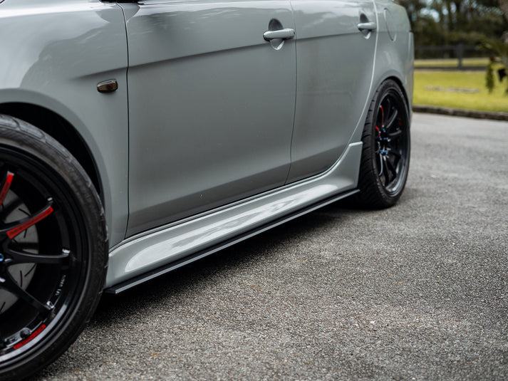 Mitsubishi Lancer Ralliart Side Skirt Extensions – Project Aero